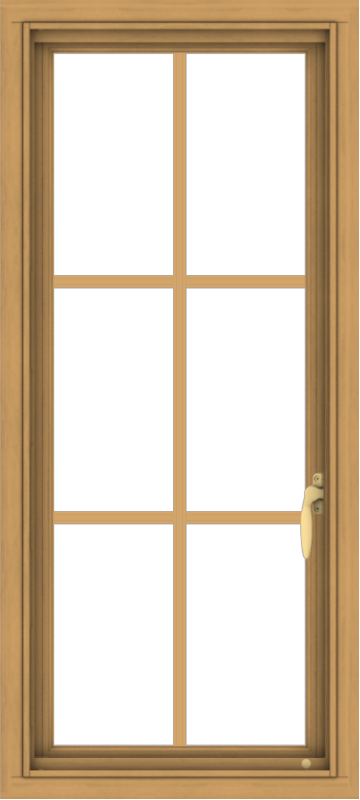 WDMA 18x40 (17.5 x 39.5 inch) Pine Wood Light Grey Aluminum Push out C ...