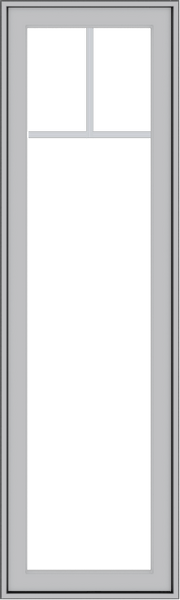 WDMA 18x60 (17.5 x 59.5 inch) Pine Wood Light Grey Aluminum Push out C ...