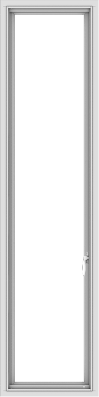 WDMA 18x72 (17.5 x 71.5 inch) White Vinyl uPVC Push out Casement Windo ...
