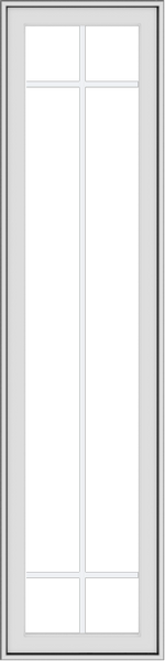 WDMA 18x72 (17.5 x 71.5 inch) White Vinyl uPVC Push out Casement Windo ...