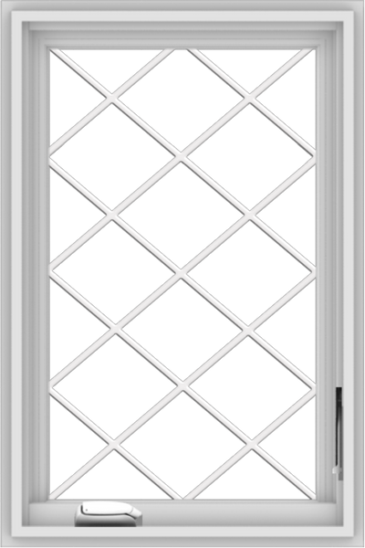 WDMA 20x30 (19.5 x 29.5 inch) White Vinyl uPVC Crank out Casement Wind ...