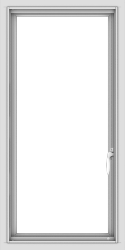 WDMA 20x40 (19.5 x 39.5 inch) Vinyl uPVC White Push out Casement Windo ...