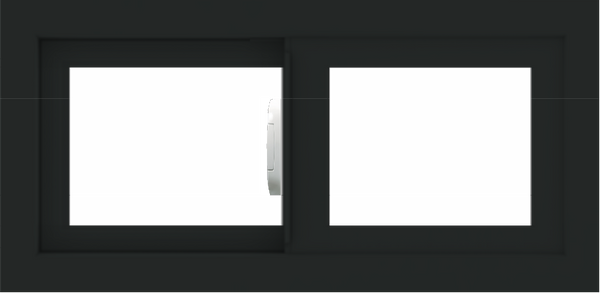 WDMA 24x12 (23.5 x 11.5 inch) White Brown Black Vinyl uPVC Slide Windo ...