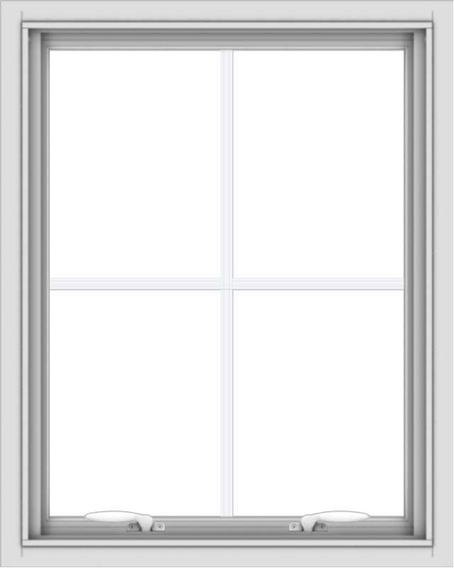 WDMA 24x30 (23.5 x 29.5 inch) White uPVC Vinyl Push out Awning Window ...
