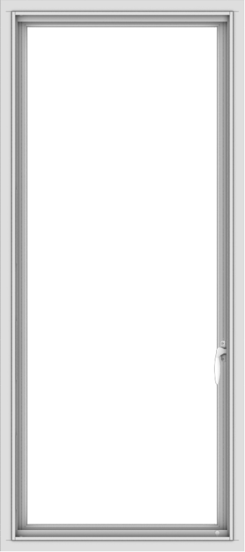 WDMA 24x54 (23.5 x 53.5 inch) uPVC Vinyl White push out Casement Windo ...