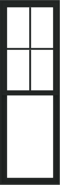 WDMA 24x72 (23.5 x 71.5 inch) White Brown Black Vinyl uPVC Single Doub ...