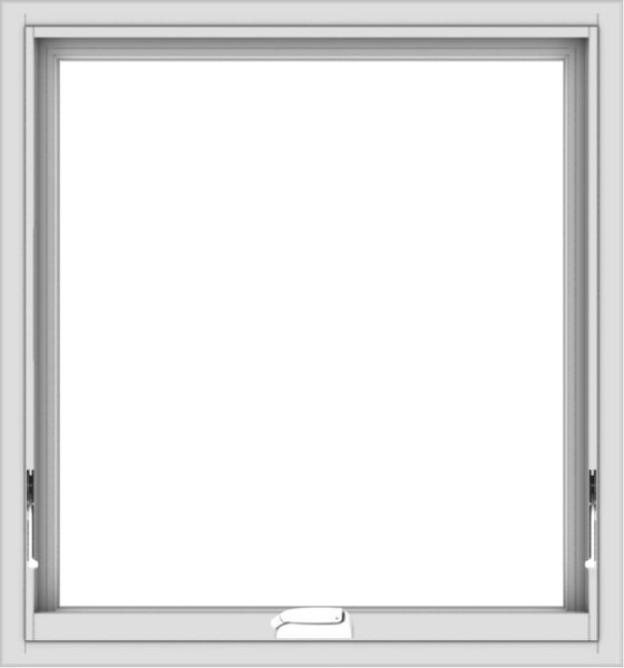 WDMA 28x30 (27.5 x 29.5 inch) White Vinyl uPVC Crank out Awning Window ...