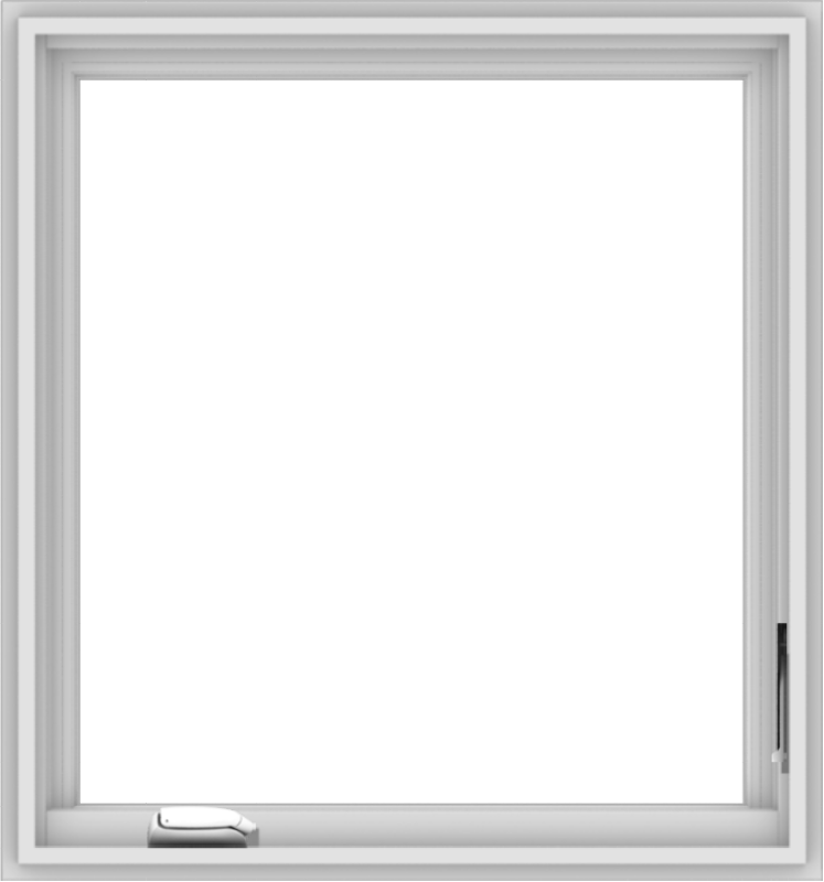 WDMA 28x30 (27.5 x 29.5 inch) White Vinyl uPVC Crank out Casement Wind ...