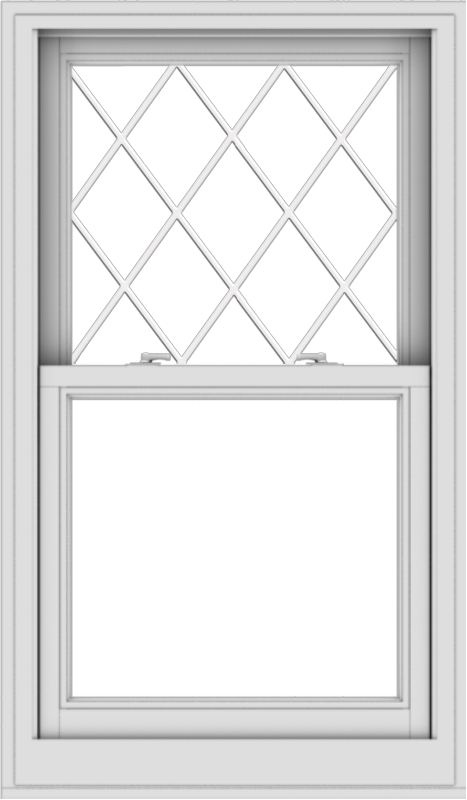 WDMA 28x48 (27.5 x 47.5 inch) Aluminum Single Double Hung Window with ...