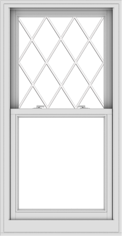 WDMA 28x54 (27.5 x 53.5 inch) Aluminum Single Double Hung Window with ...