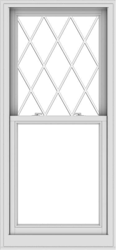 WDMA 28x60 (27.5 x 59.5 inch) Aluminum Single Double Hung Window with ...