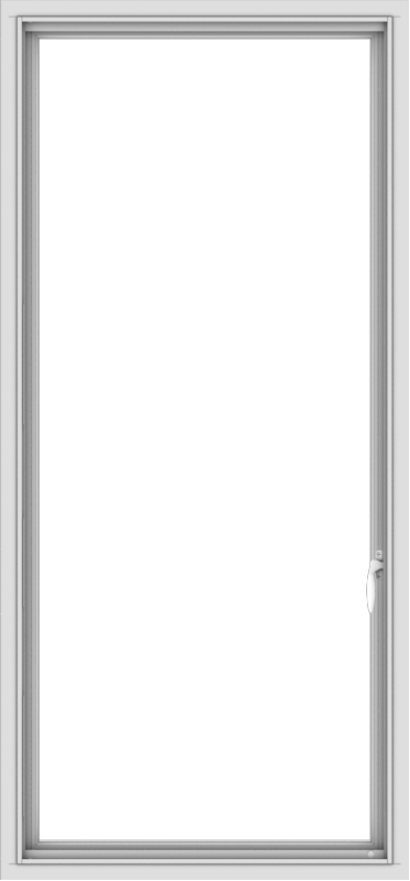 WDMA 28x60 (27.5 x 59.5 inch) White Vinyl uPVC Push out Casement Windo ...