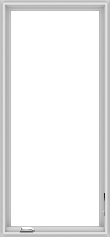 WDMA 28x60 (27.5 x 59.5 inch) White Vinyl uPVC Crank out Casement Wind ...