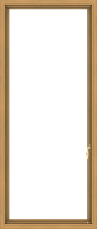 WDMA 28x66 (27.5 x 65.5 inch) Pine Wood Light Grey Aluminum Push out C ...