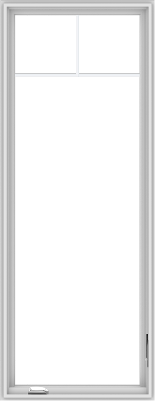 WDMA 28x72 (27.5 x 71.5 inch) White Vinyl uPVC Crank out Casement Wind ...