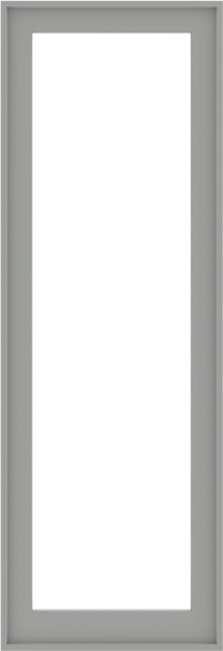 WDMA 28x80 (27.5 x 79.5 inch) Composite Wood Aluminum-Clad Grey Brown ...