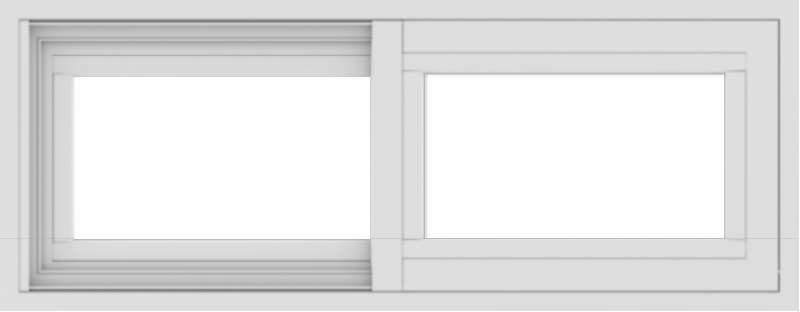 WDMA 30x12 (29.5 x 11.5 inch) White Brown Black Vinyl uPVC Slide Windo ...