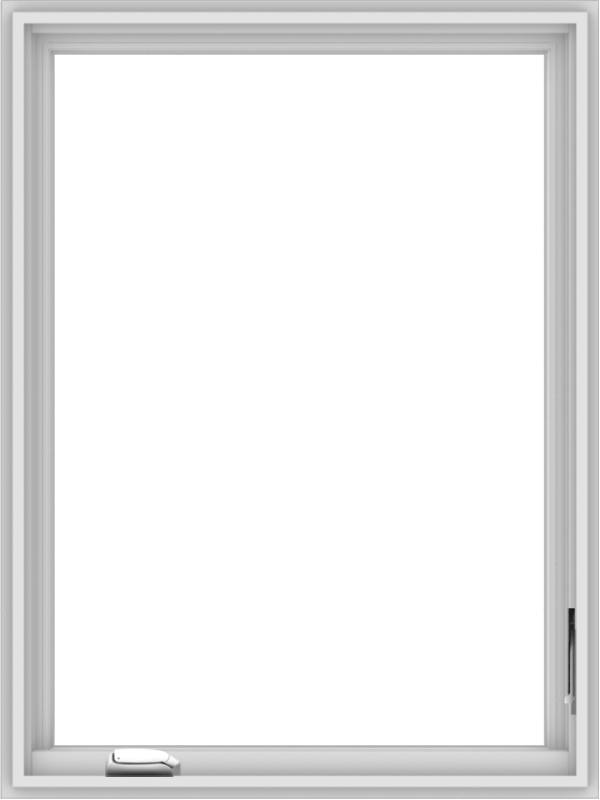 WDMA 30x40 (29.5 x 39.5 inch) White Vinyl uPVC Crank out Casement Wind ...