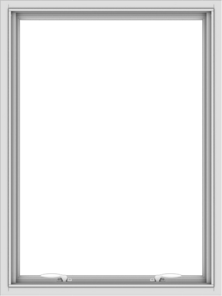 WDMA 30x40 (29.5 x 39.5 inch) White uPVC Vinyl Push out Awning Window ...