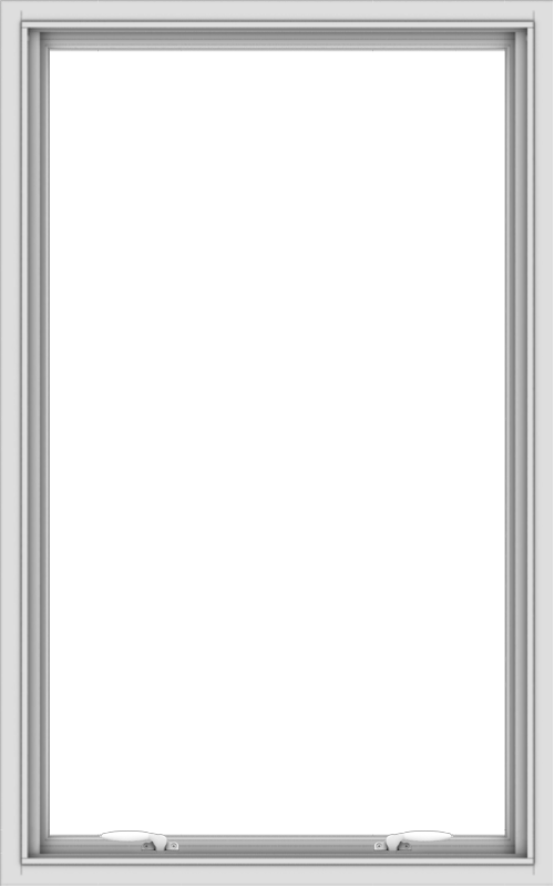 WDMA 30x48 (29.5 x 47.5 inch) White uPVC Vinyl Push out Awning Window ...