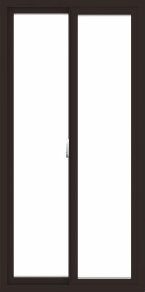 WDMA 30x60 (29.5 x 59.5 inch) White Brown Black Vinyl uPVC Slide Windo ...