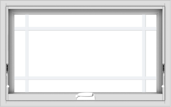 WDMA 32x20 (31.5 x 19.5 inch) White Vinyl uPVC Crank out Awning Window ...