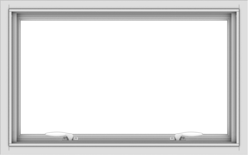 WDMA 32x20 (31.5 x 19.5 inch) White uPVC Vinyl Push out Awning Window ...