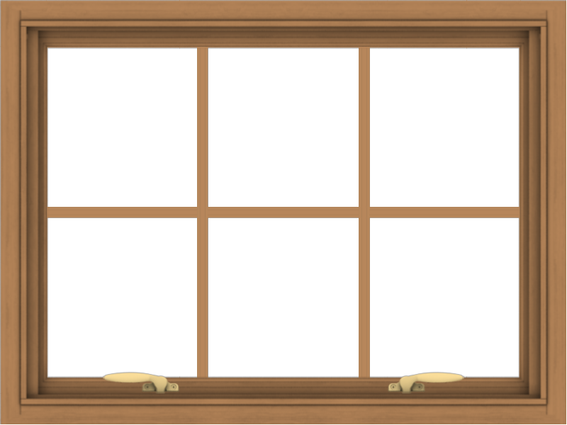 WDMA 32x24 (31.5 x 23.5 inch) Oak Wood Green Aluminum Push out Awning ...