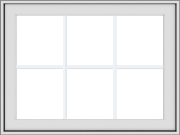 WDMA 32x24 (31.5 x 23.5 inch) White uPVC Vinyl Push out Casement Windo ...