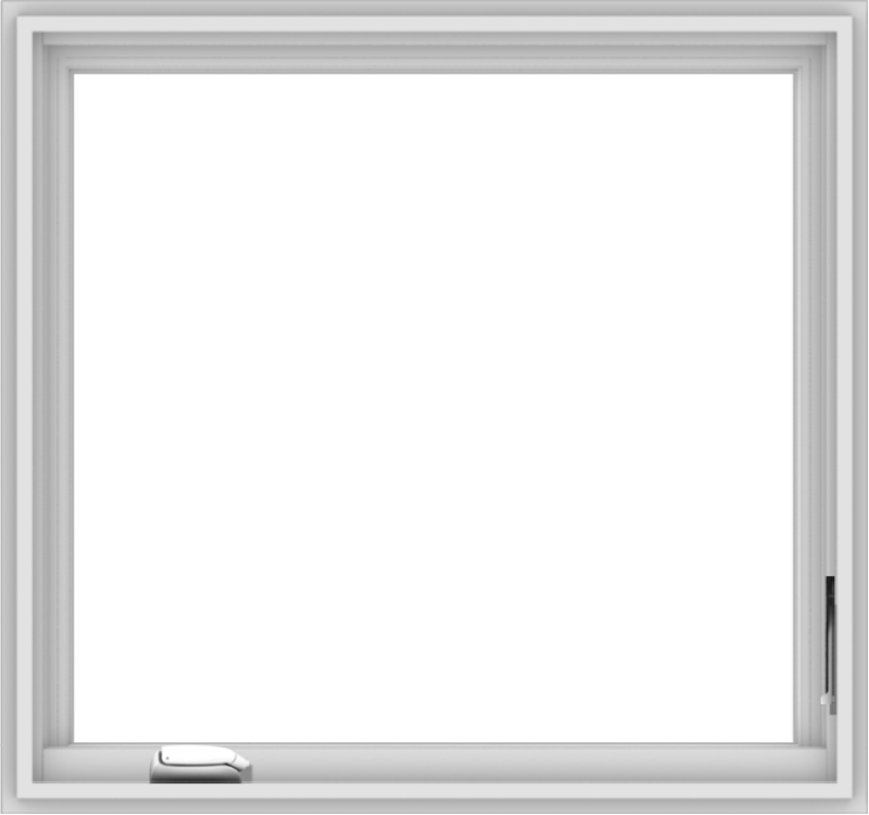 WDMA 32x30 (31.5 x 29.5 inch) White Vinyl UPVC Crank out Casement Wind ...