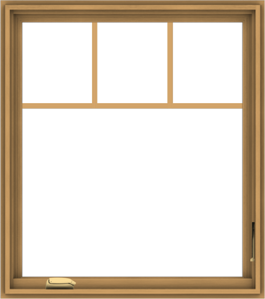 WDMA 32x36 (31.5 x 35.5 inch) Pine Wood Dark Grey Aluminum Crank out C ...