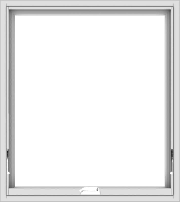 WDMA 32x36 (31.5 x 35.5 inch) White Vinyl uPVC Crank out Awning Window ...
