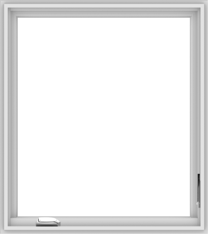 WDMA 32x36 (31.5 x 35.5 inch) White Vinyl UPVC Crank out Casement Wind ...