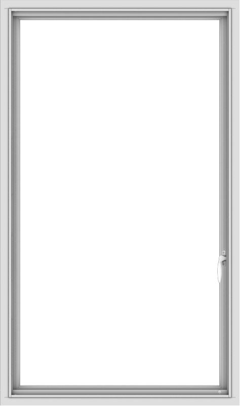 WDMA 32x54 (31.5 x 53.5 inch) White uPVC Vinyl Push out Casement Windo ...