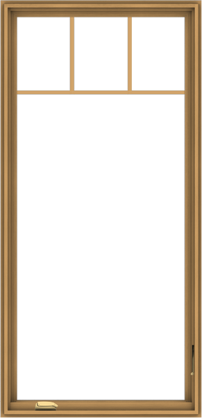 WDMA 32x66 (31.5 x 65.5 inch) Pine Wood Dark Grey Aluminum Crank out C ...