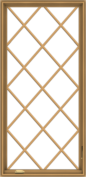 WDMA 32x66 (31.5 x 65.5 inch) Pine Wood Dark Grey Aluminum Crank out C ...