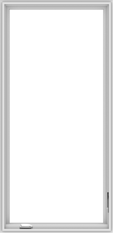 WDMA 32x66 (31.5 x 65.5 inch) White Vinyl UPVC Crank out Casement Wind ...