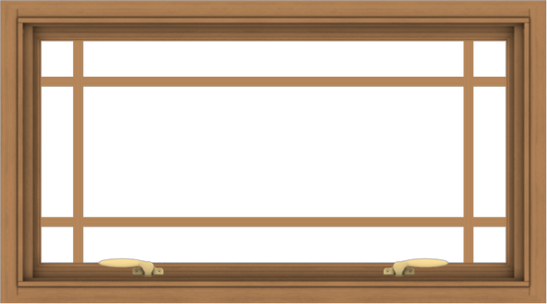 WDMA 36x20 (35.5 x 19.5 inch) Oak Wood Green Aluminum Push out Awning ...