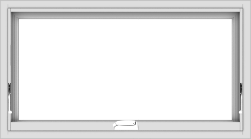 WDMA 36x20 (35.5 x 19.5 inch) White Vinyl uPVC Crank out Awning Window ...