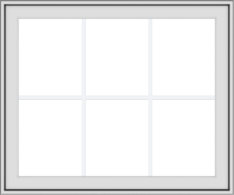 WDMA 36x30 (35.5 x 29.5 inch) White uPVC Vinyl Push out Awning Window ...