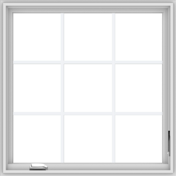 WDMA 36x36 (35.5 x 35.5 inch) White Vinyl UPVC Crank out Casement Wind ...