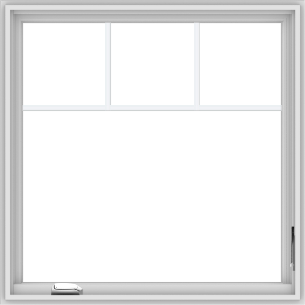 WDMA 36x36 (35.5 x 35.5 inch) White Vinyl UPVC Crank out Casement Wind ...