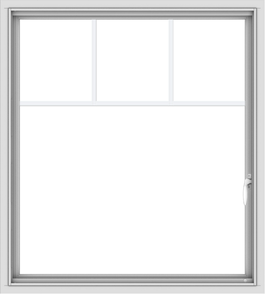 WDMA 36x40 (35.5 x 39.5 inch) White uPVC Vinyl Push out Casement Windo ...