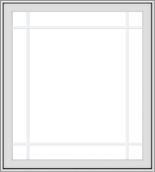 WDMA 36x40 (35.5 x 39.5 inch) White uPVC Vinyl Push out Casement Windo ...