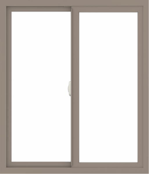 WDMA 36x42 (35.5 x 41.5 inch) White Brown Black Vinyl uPVC Slide Windo ...