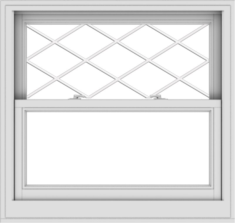 WDMA 38x36 (37.5 x 35.5 inch) Aluminum Single Double Hung Window with ...