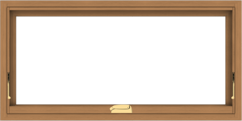 WDMA 40x20 (39.5 x 19.5 inch) Oak Wood Dark Brown Bronze Aluminum Cran ...