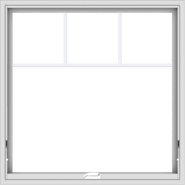 WDMA 40x40 (39.5 x 39.5 inch) White Vinyl uPVC Crank out Awning Window ...