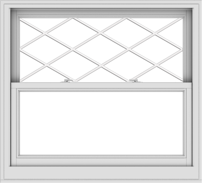 WDMA 44x40 (43.5 x 39.5 inch) Aluminum Single Double Hung Window with ...