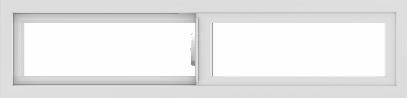 WDMA 48x12 (47.5 x 11.5 inch) White Brown Black Vinyl uPVC Slide Windo ...